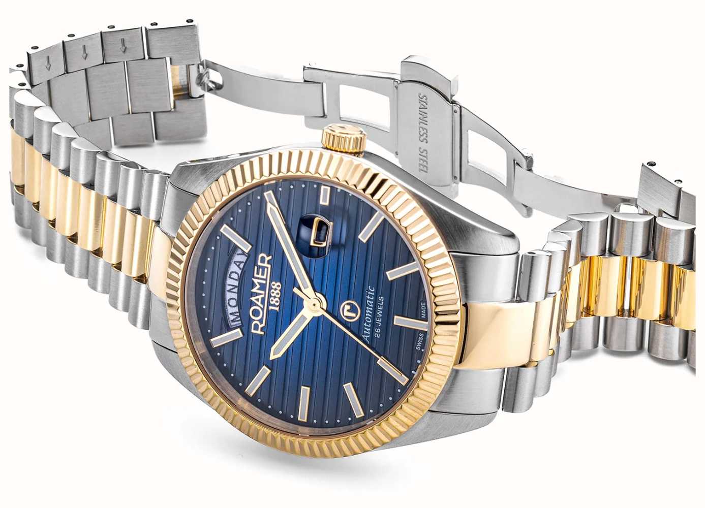 Roamer Primeline Daydate II Men's Automatic Watch 981666 41 45 50