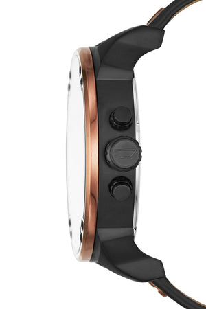 Diesel Men's Black Ion Leather DZ7400